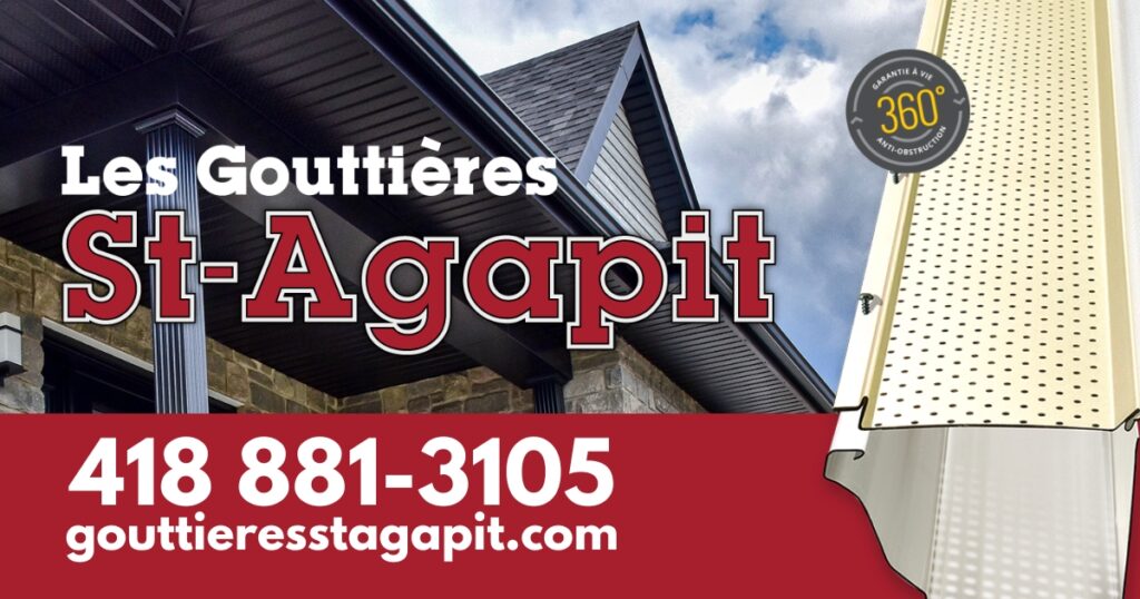 Installation de gouttières à Québec - Gouttières St-AGapit